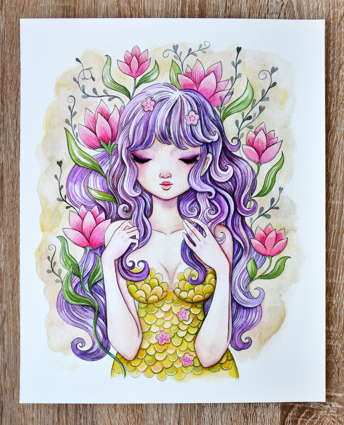 Golden Mermaid - Fine Art Print – Jeremiah Ketner Art